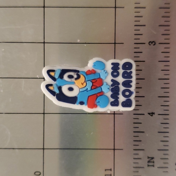 Jibbitz | Accessories | New Bluey Show Baby Bluey Baby On Board Croc ...